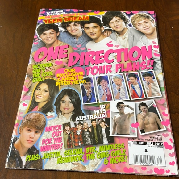 teen dream | Accents | Teen Dream July 22 One Direction 1d Collectors ...